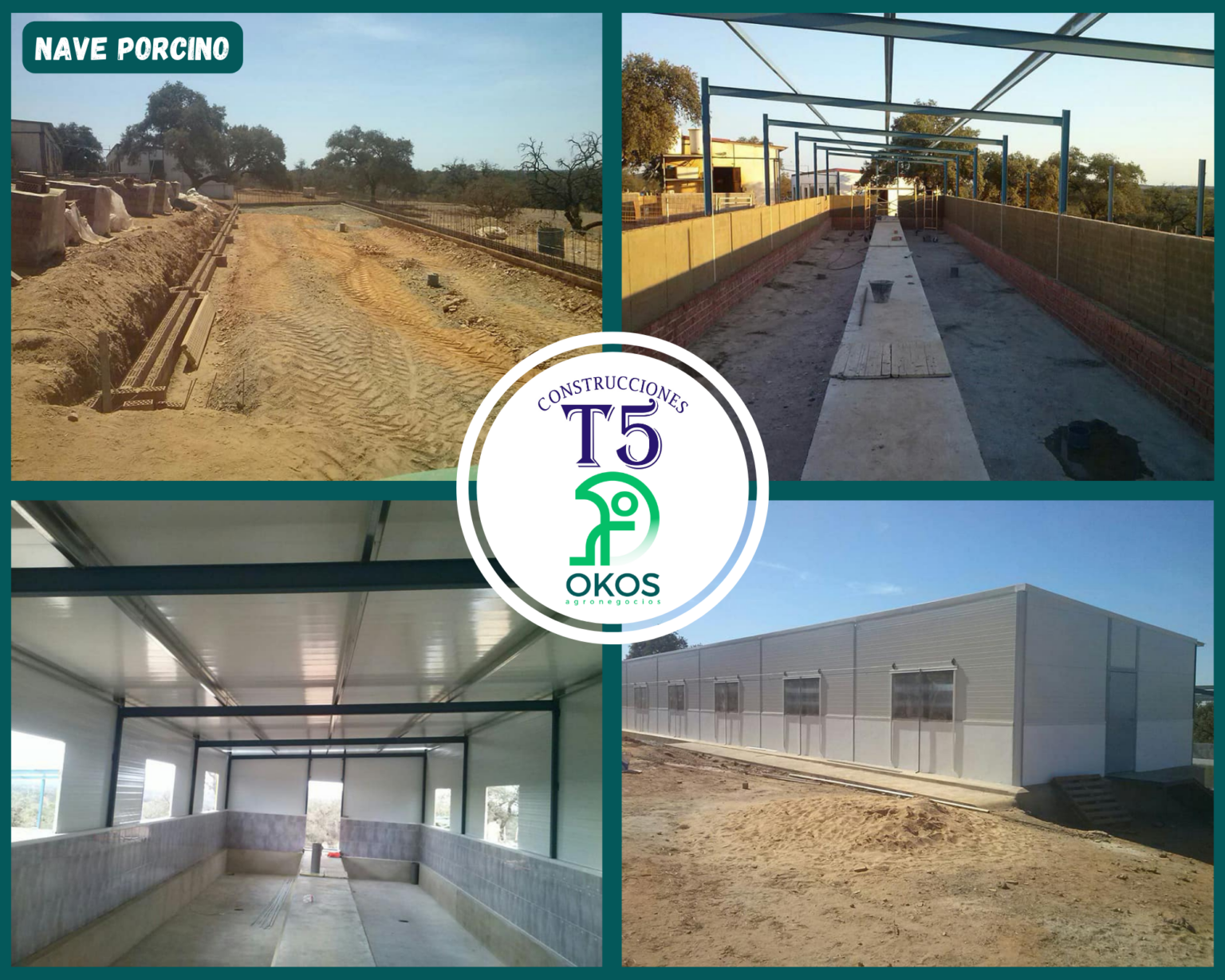 Construcción de granjas porcinas